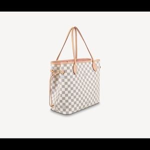 Bags | Brand New Louis Vuitton Neverfull Azur With Pink Ballerina ...